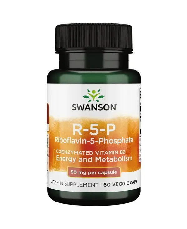 SWANSON R5p Vitamin B2 Supplement Promoting Energy - No Color