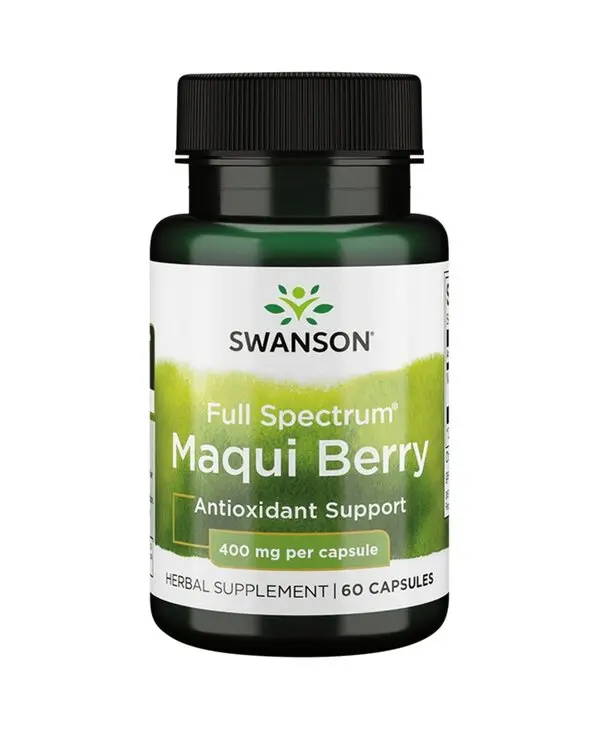 SWANSON Full Spectrum Maqui Berry 400 Milligrams 60 Capsules - No Color