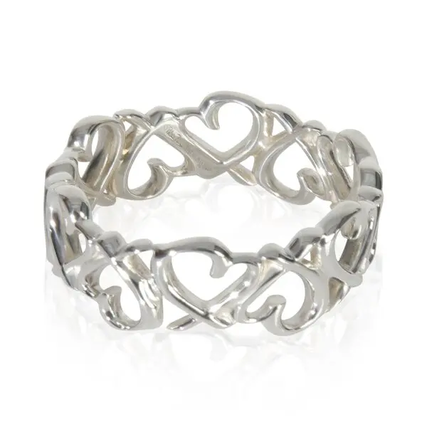 Tiffany & Co. Sterling Silver Paloma Picasso Loving Heart Ring - Sterling_silver