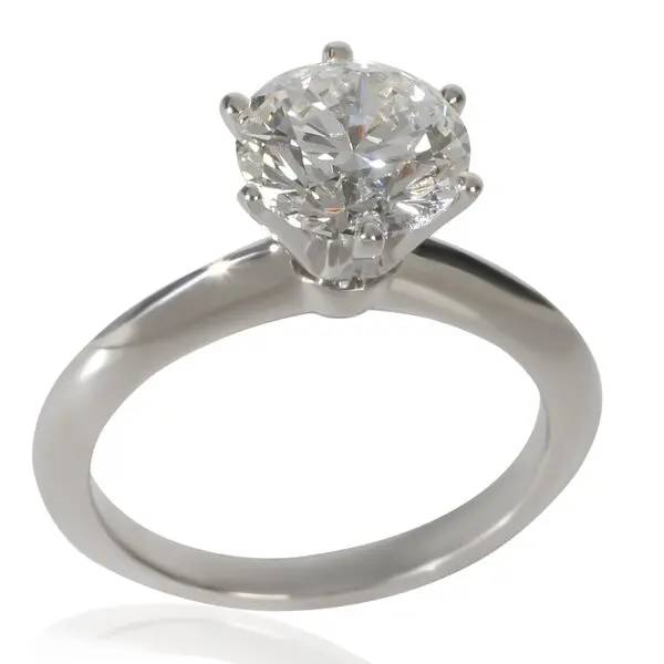 Tiffany & Co. 2.01 Carat Round Brilliant Diamond Solitaire Engagement Ring
