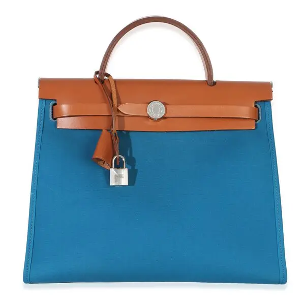 Hermès Herbag Zip 31 Pm Bag - Blue