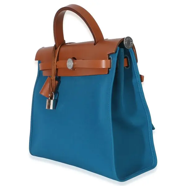 Hermès Herbag Zip 31 Pm Bag - Blue