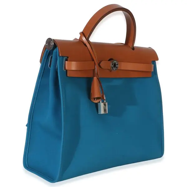 Hermès Herbag Zip 31 Pm Bag - Blue