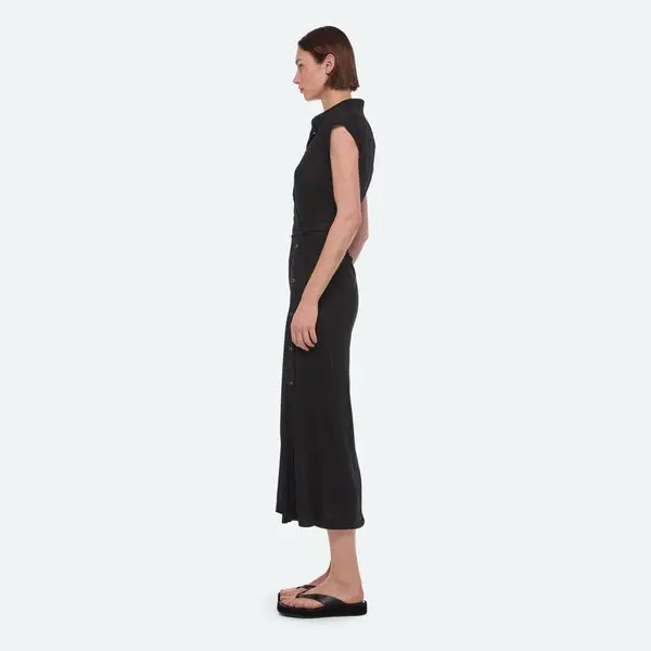Helmut Lang Short Sleeve Twisted Shirt Dress