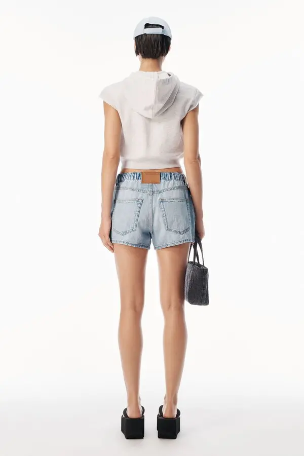 Alexander Wang Crystal Drawcord Shorts