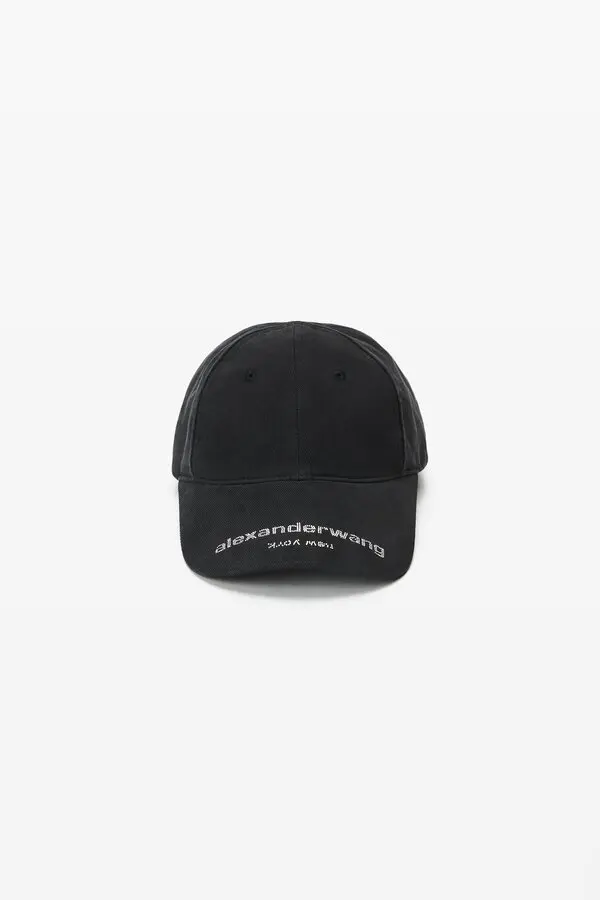 Alexander Wang Crystal Logo Baseball Cap