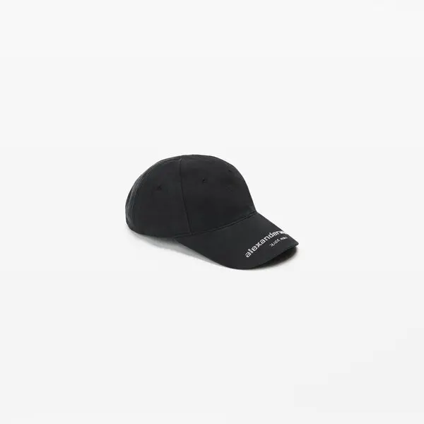 Alexander Wang Crystal Logo Baseball Cap - Black