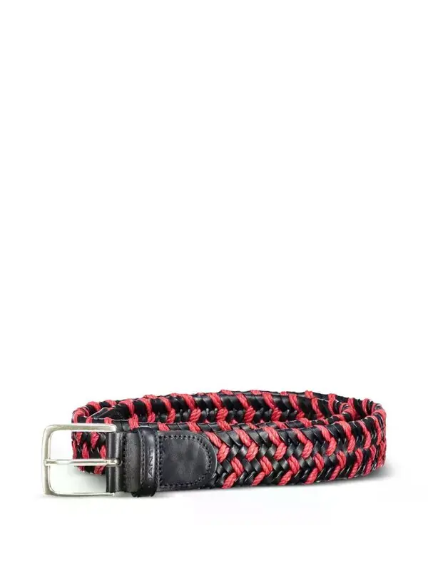 Gant Braided Leather Belt - Black