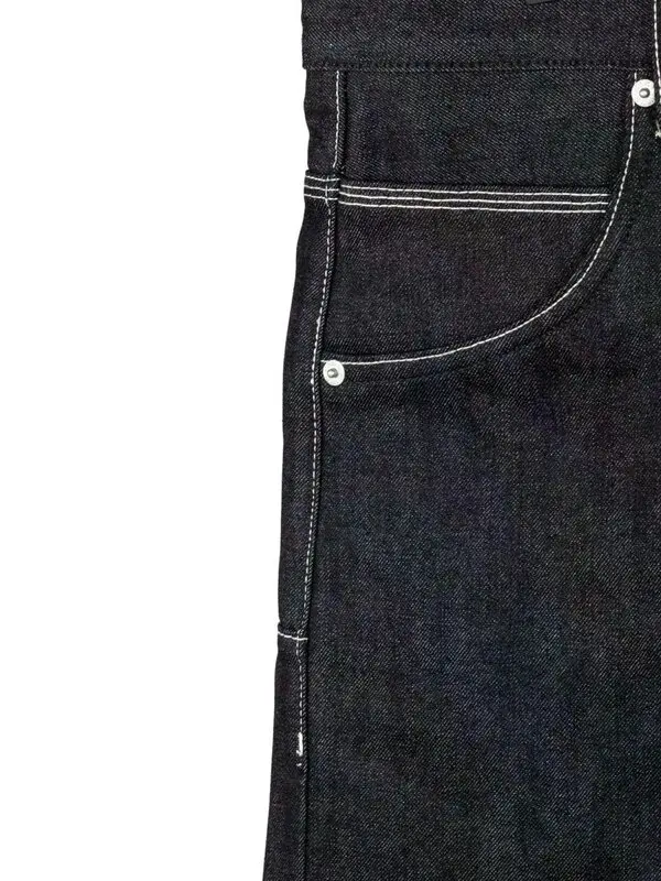 PURPLE BRAND Contrast-stitch Denim Shorts