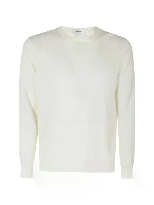 KANGRA Crew Neck Knitted Sweater - Yellow