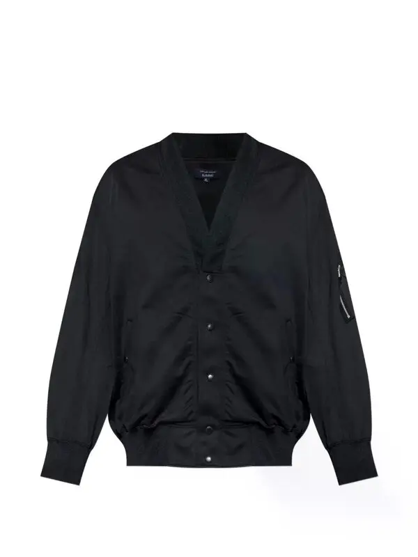 Comme Des Garçons Zip-pocket V-neck Sweater