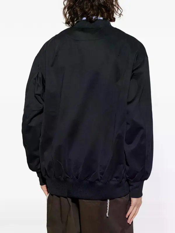 Comme Des Garçons Zip-pocket V-neck Sweater