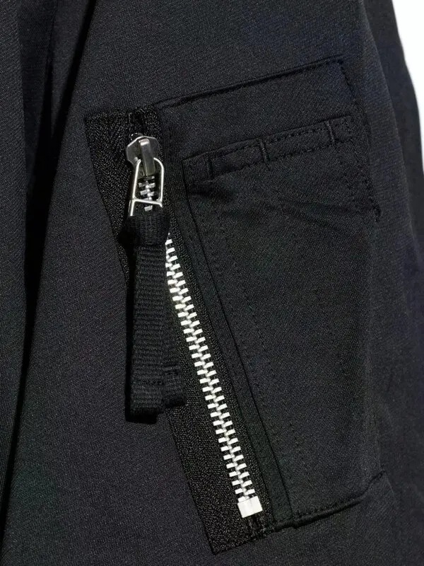 Comme Des Garçons Zip-pocket V-neck Sweater