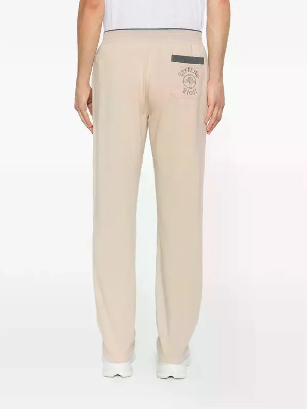 Stefano Ricci Logo-embroidered Drawstring Track Pants