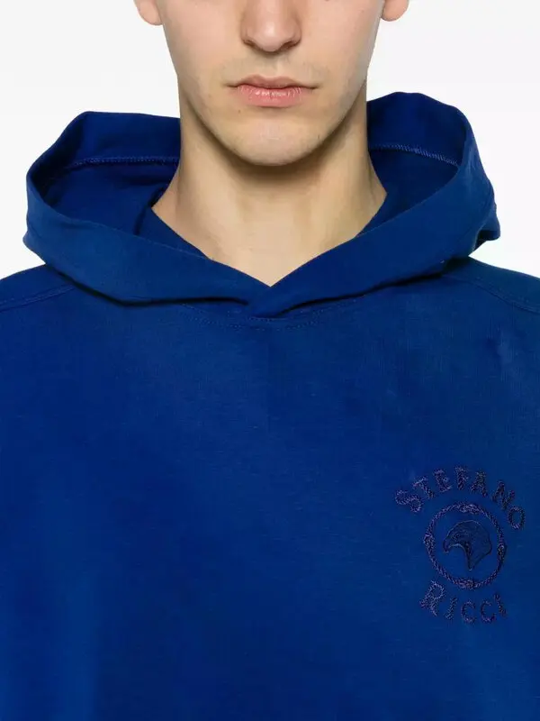 Stefano Ricci Embroidered Logo Hoodie