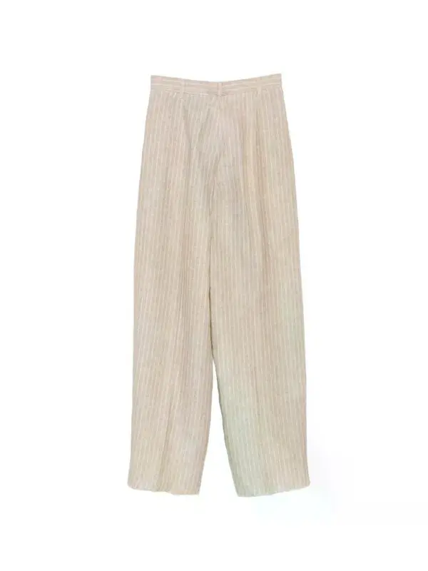 Max Mara Fonte Pinstripe Pleated Trousers