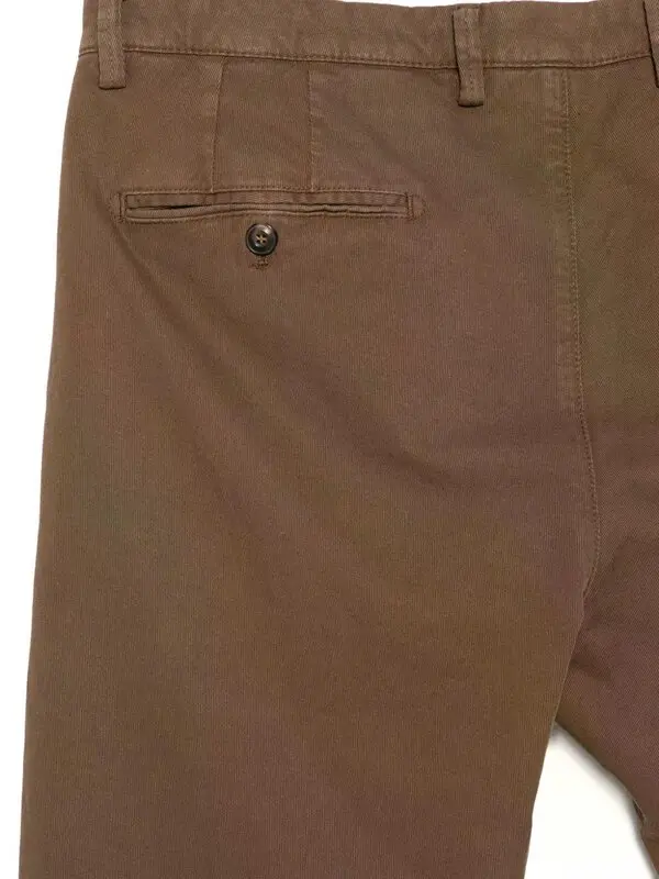 BRIGLIA 1949 Belt-loops Chino Trousers - Brown