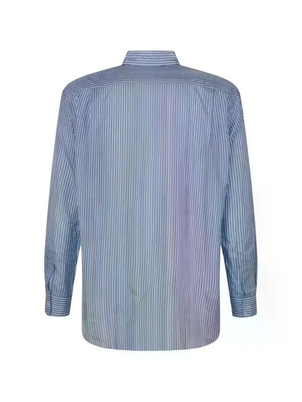 Comme Des Garçons Vertical-stripe Chest-pocket Shirt