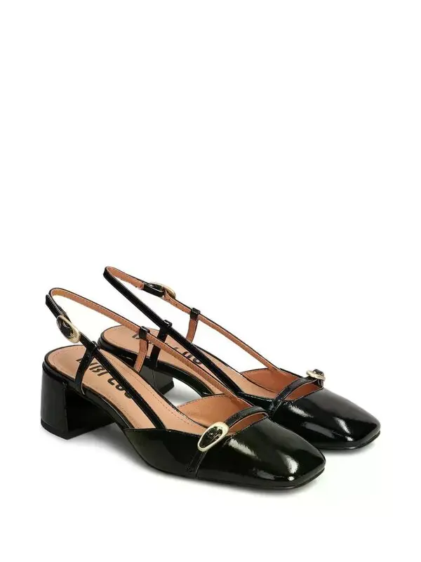 BIBI LOU Patent Finish Slingback Pumps