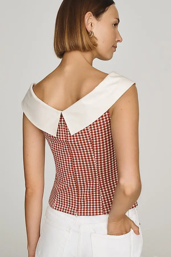 Maeve Off-shoulder Collared Top