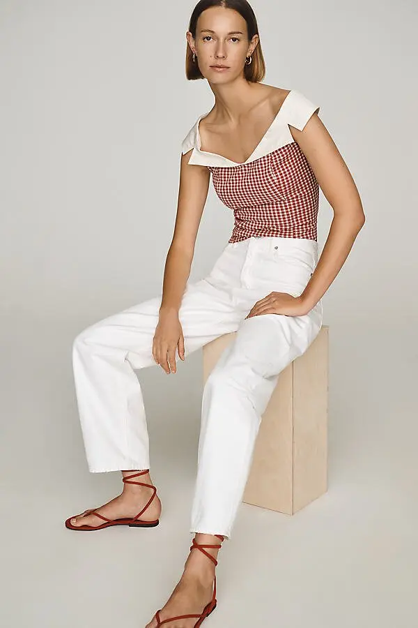 Maeve Off-shoulder Collared Top