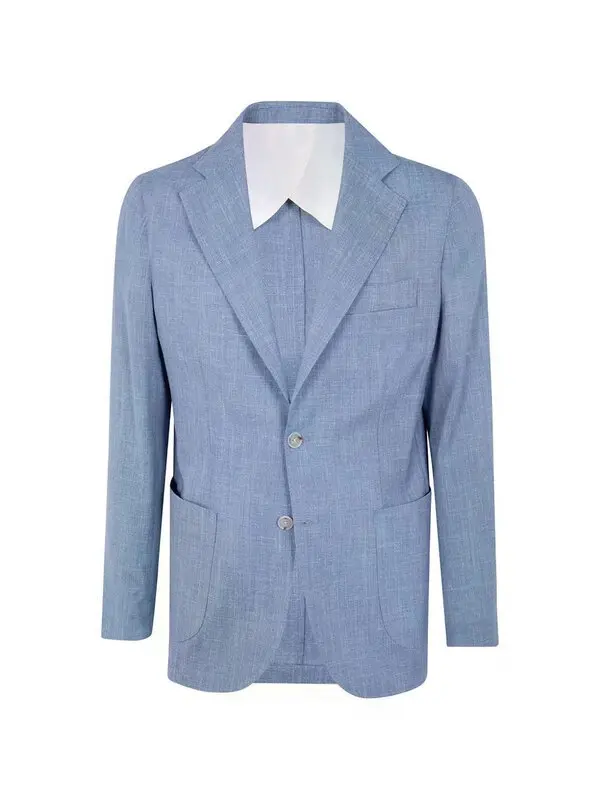 BARBA NAPOLI Single-breasted Blazer - Blue