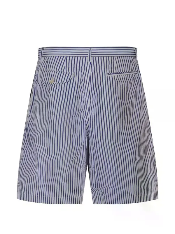 Comme Des Garçons Vertical Stripe Pleated Shorts