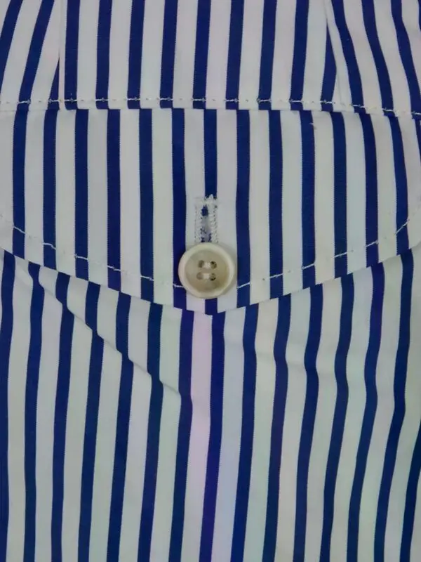 Comme Des Garçons Vertical Stripe Pleated Shorts
