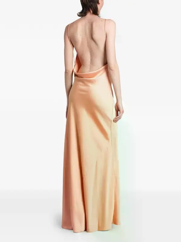 Andamane Cowl Neck Halterneck Maxi Dress