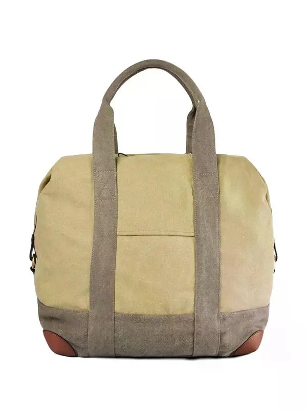 MC2 SAINT BARTH Logo-embroidered Canvas Holdall - Neutrals