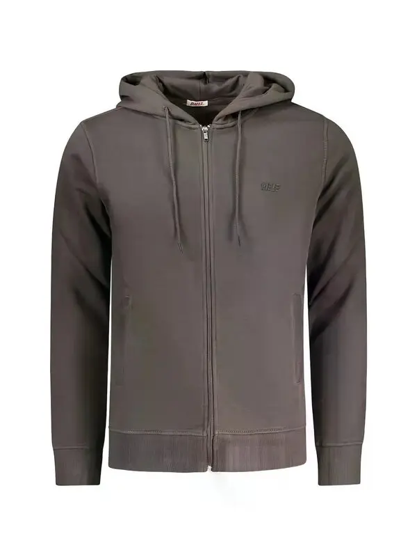 RIFLE Zip-up Embroidered Logo Hoodie