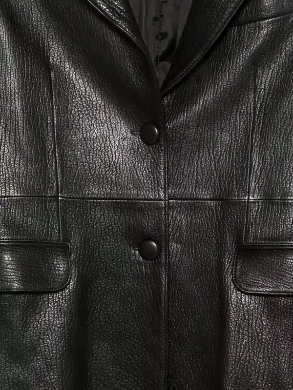 MANOKHI Grainy Effect Notched Lapel Jacket