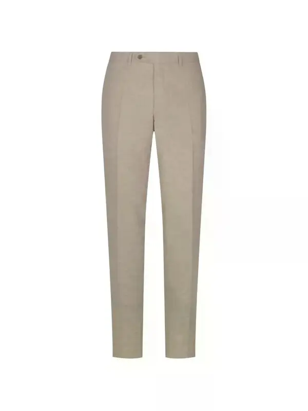 Canali Pressed-crease Linen Trousers
