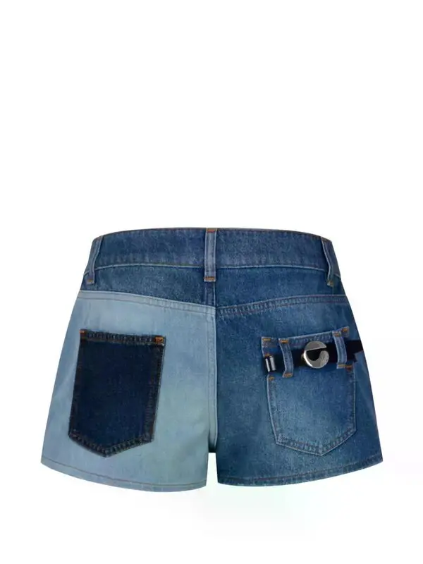 Coperni Patchwork Denim Shorts