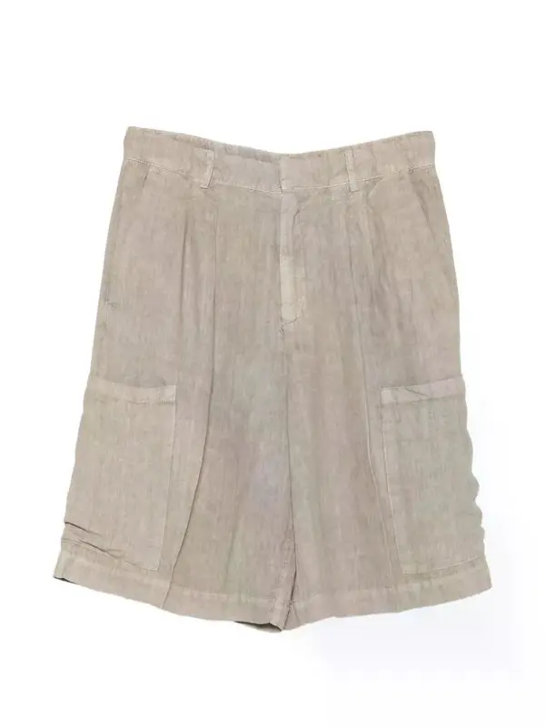 COSTUMEIN Patch-pocket Linen Shorts