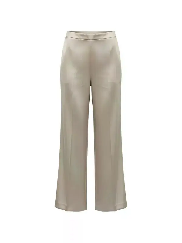 Black Label Satin Finish Wide Leg Trousers