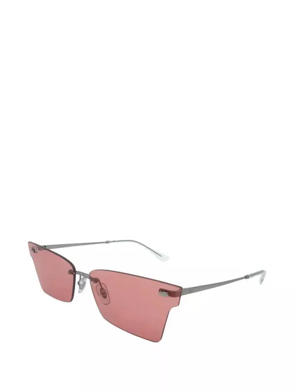 Ray-ban Irregular Shape Rimless Sunglasses - Silver