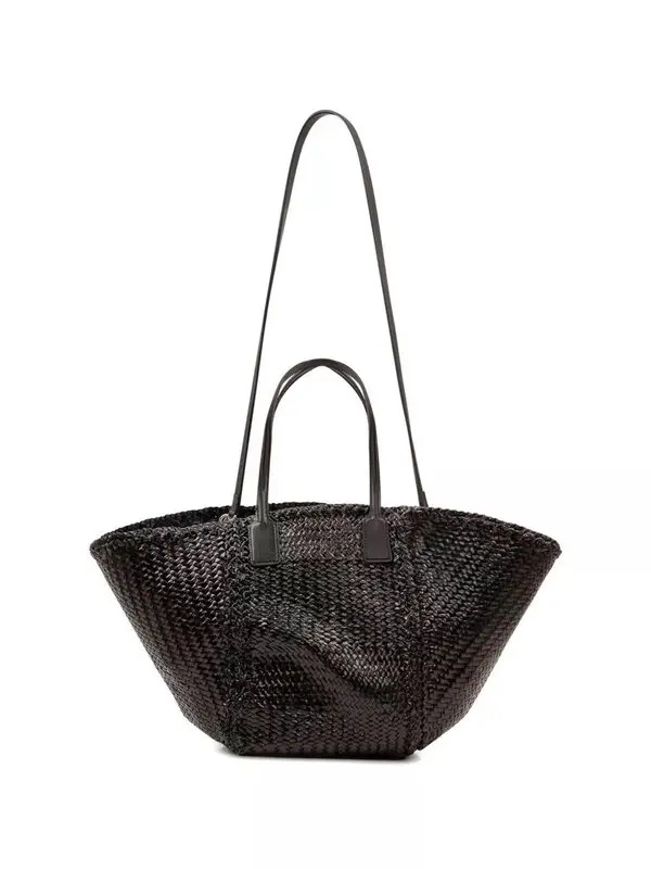 Dragon Diffusion Teresa Woven Leather Tote Bag - Black
