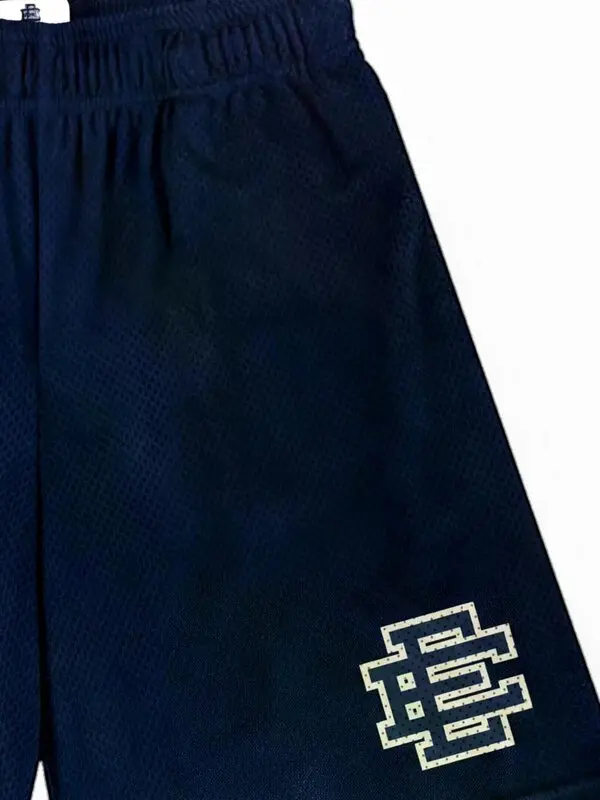 ERIC EMANUEL Logo Print Elasticated Waistband Shorts - Blue
