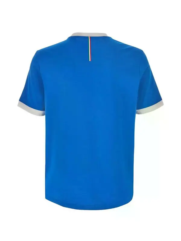 BOSS Logo-patch Contrast-trim Flag-t-shirt