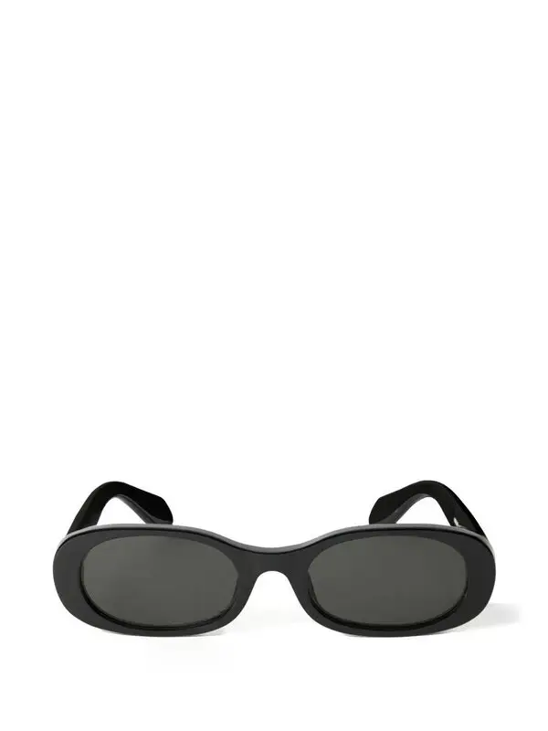 Off-White Adams Oval-frame Sunglasses - Black