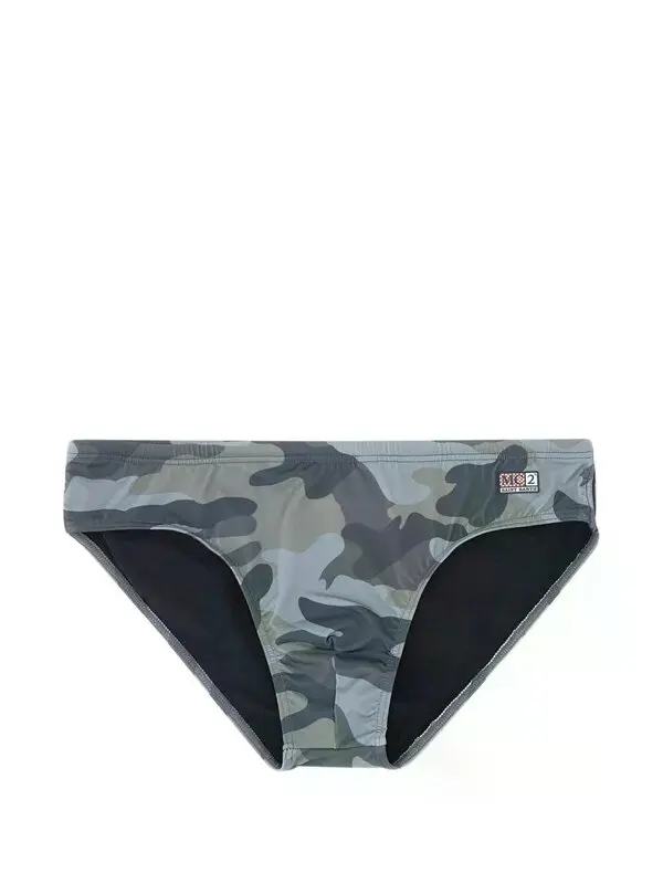 MC2 SAINT BARTH Cayo Camouflage-print Swim Briefs - Grey