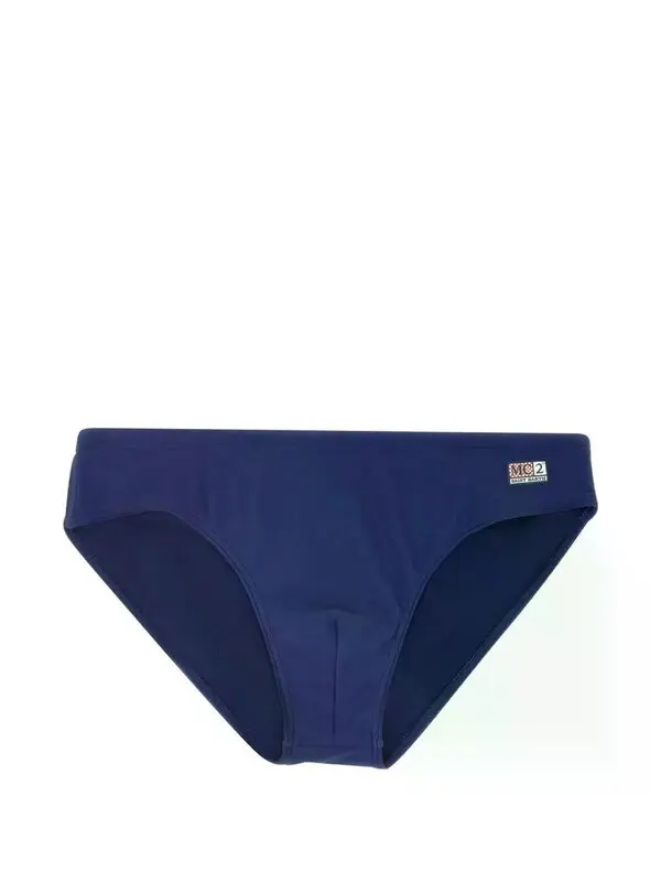 MC2 SAINT BARTH Cayo Logo-patch Swim Briefs - Blue