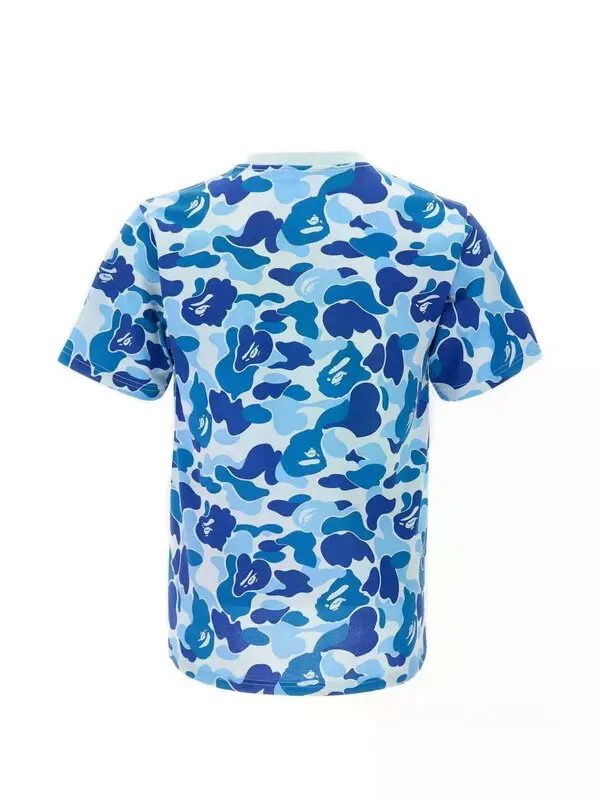 A BATHING APE Abc Camo College T-shirt - Blue