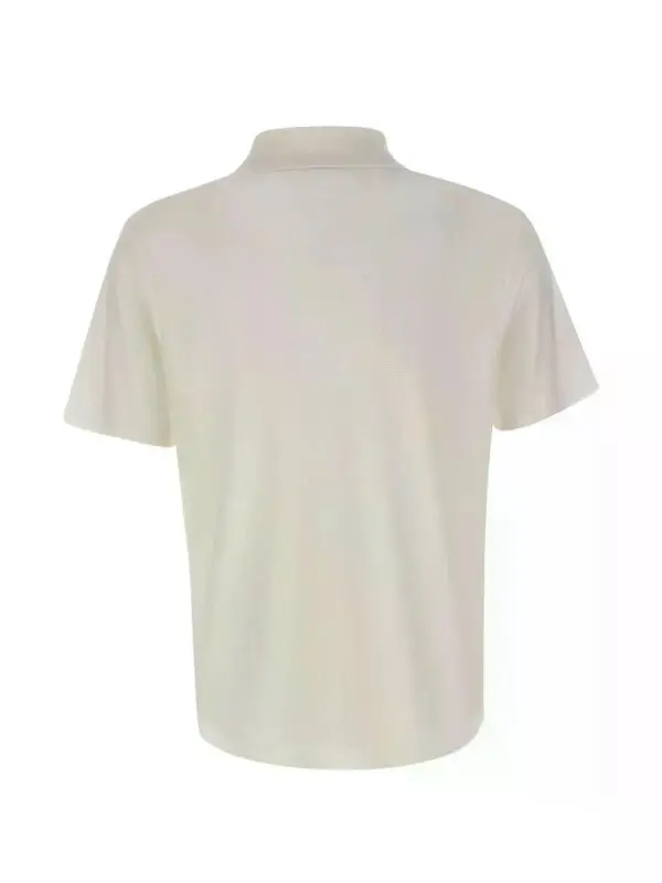Paul & Shark Ribbed Open-collar Polo Shirt - Neutrals
