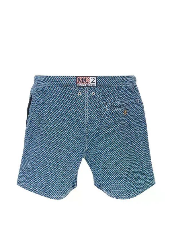 MC2 SAINT BARTH Starfish-print Swim Shorts - Blue