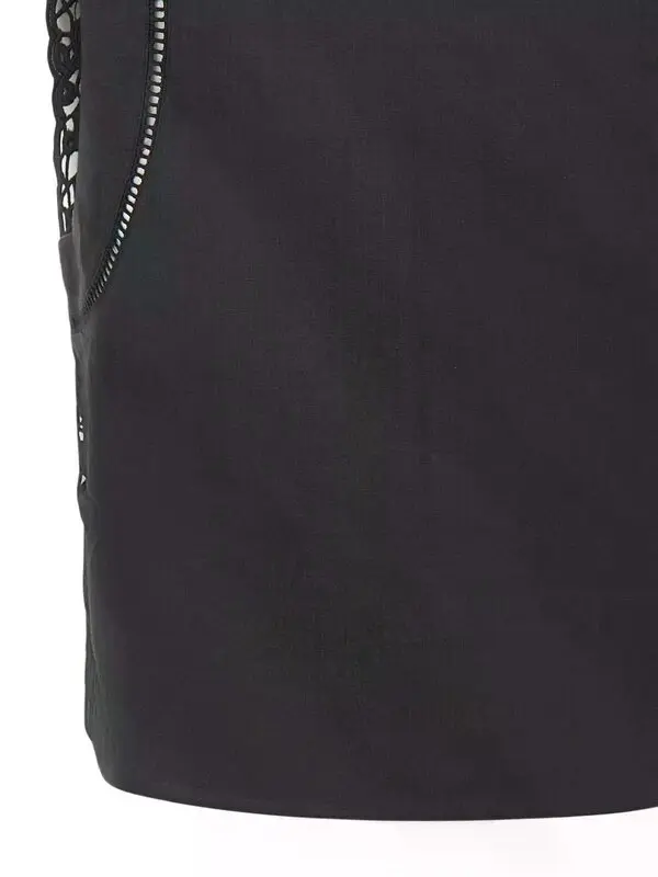 BOSS Embroidered Tie-fastening Top