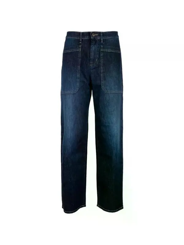 CIGALA'S Patch-pocket Straight-leg Jeans
