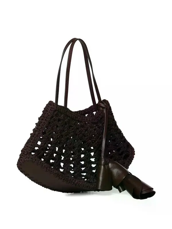Magda Butrym Maya Crochet-knit Tote Bag - Brown