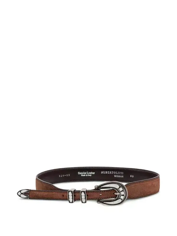 ALBERTO LUTI Western-style Belt - Brown